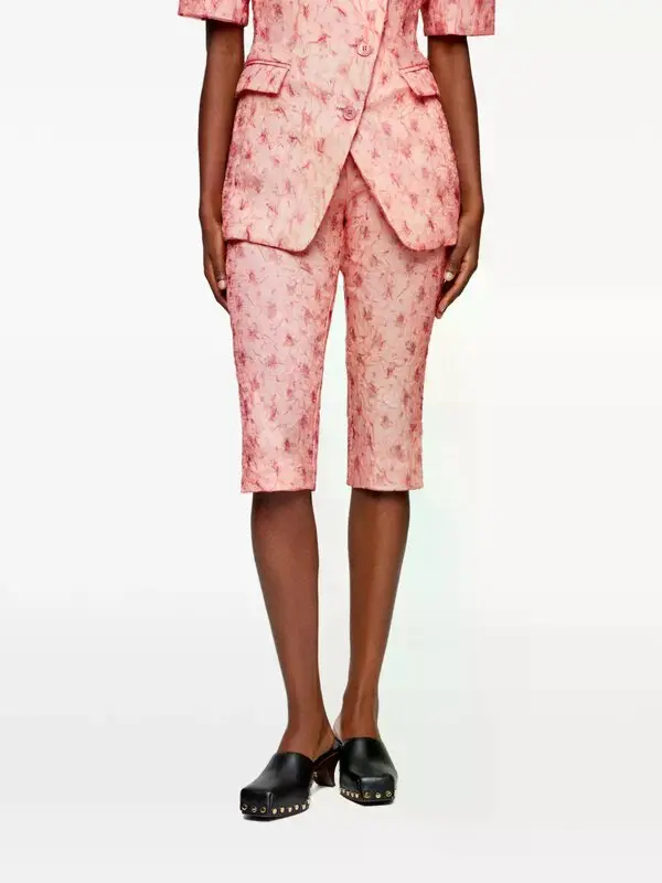 GANNI Floral Print Shorts