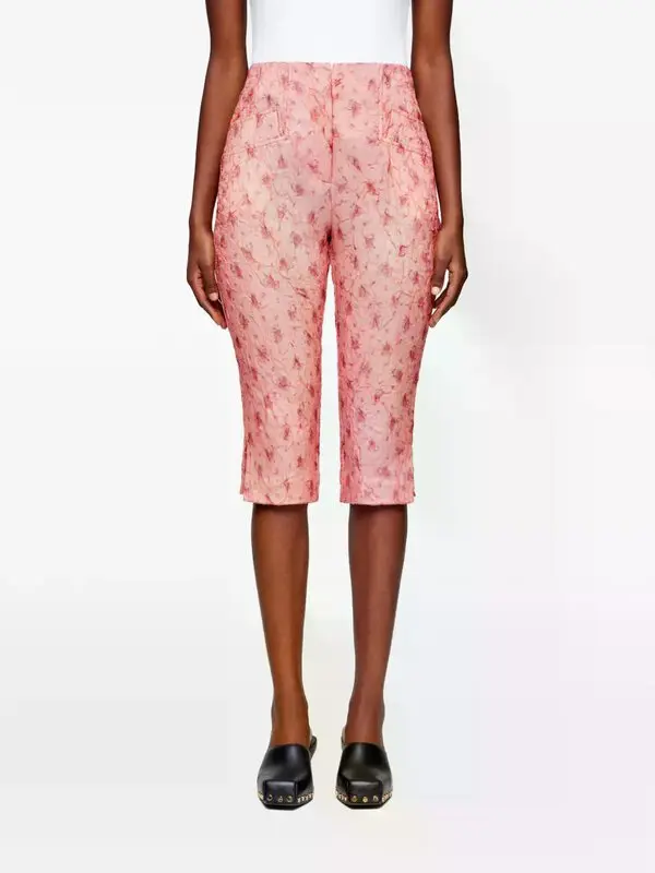 GANNI Floral Print Shorts