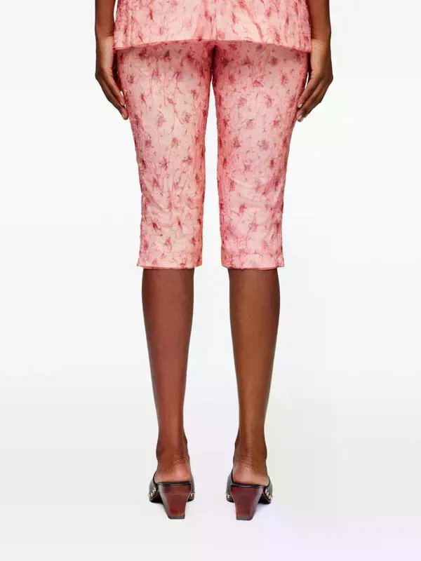 GANNI Floral Print Shorts