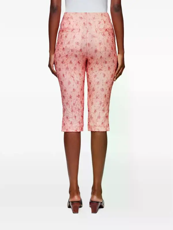 GANNI Floral Print Shorts