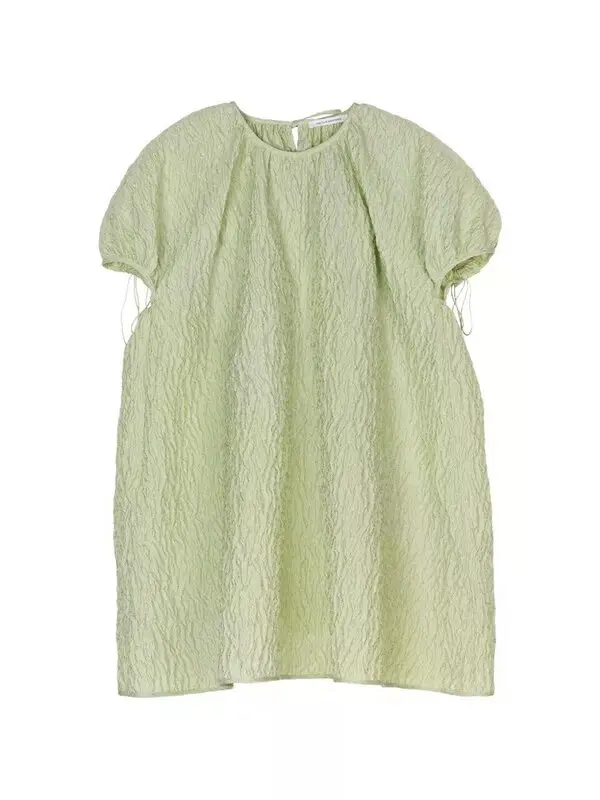 Cecilie Bahnsen Brenda Ruffle-detail Textured Mini Dress
