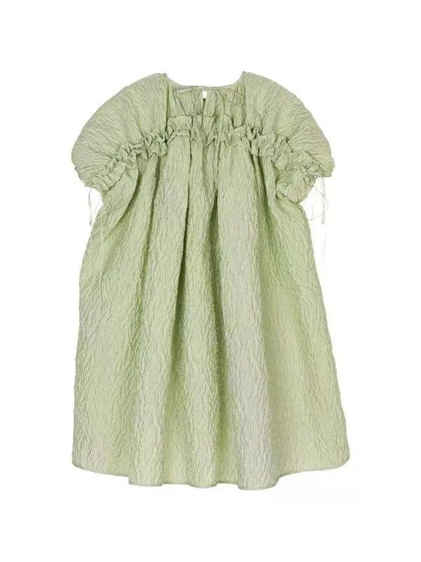 Cecilie Bahnsen Brenda Ruffle-detail Textured Mini Dress