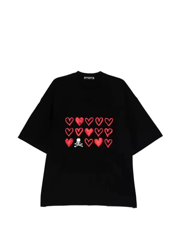 MASTERMIND WORLD Hearts Skull Graphic T-shirt