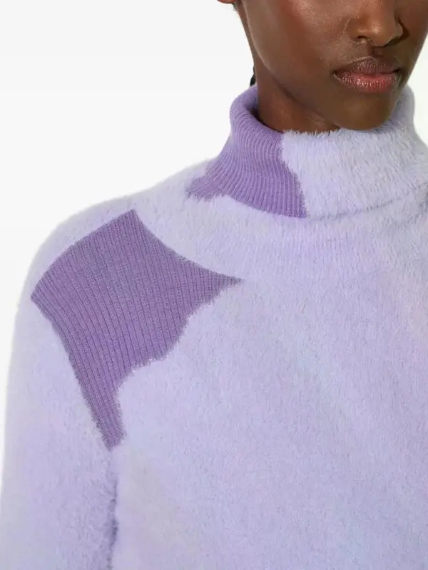 MAISON MARGIELA Paneled Roll-neck Sweater