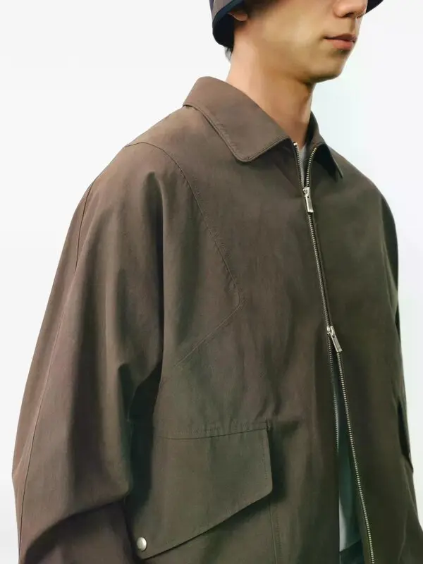 CROQUIS Collared Jacket - Brown