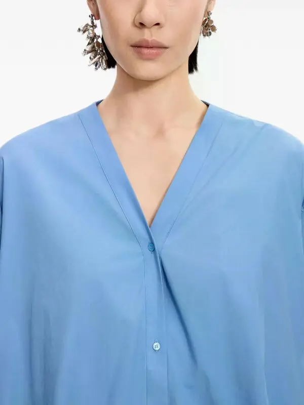 JNBY V-neck Blouse - Blue