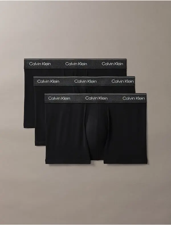 Calvin Klein Icon Cotton Stretch Limited Edition 3-pack Trunk - Black