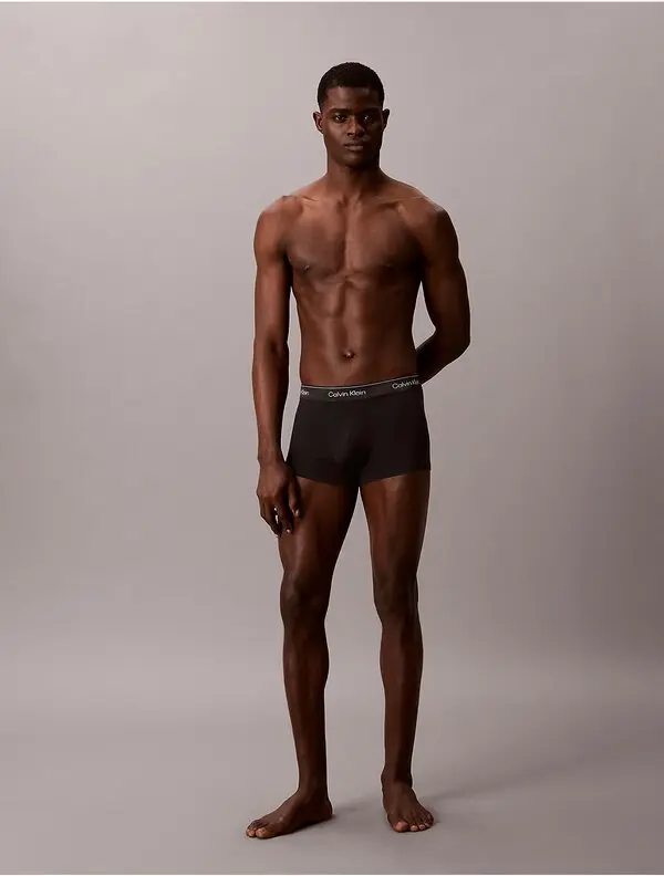 Calvin Klein Icon Cotton Stretch Limited Edition 3-pack Trunk - Black