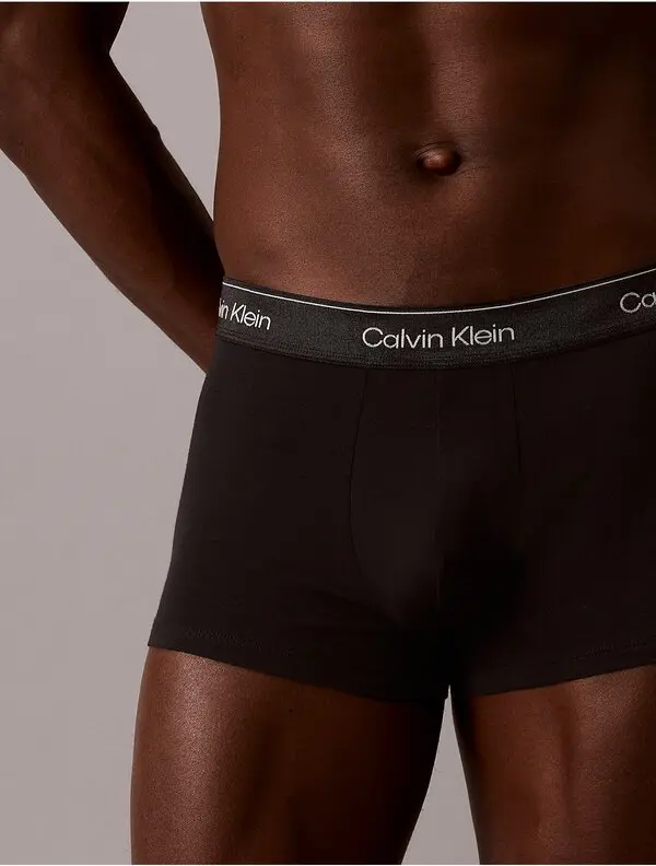 Calvin Klein Icon Cotton Stretch Limited Edition 3-pack Trunk - Black