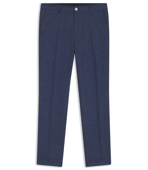 BOSS Slim-fit Linen Blend Trousers