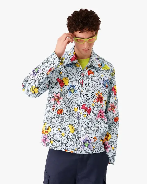 Casablanca Collage D'icones Graphiques Repeat Zip-up Jacket