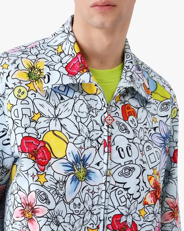 Casablanca Collage D'icones Graphiques Repeat Zip-up Jacket