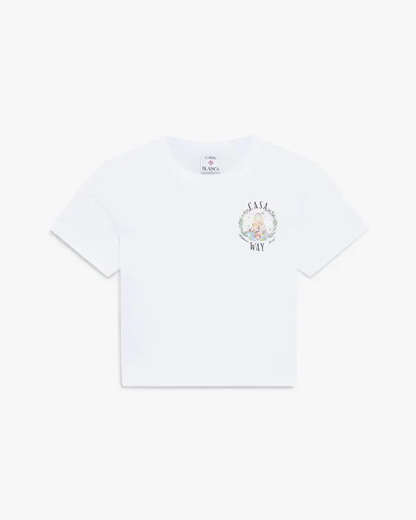 Casablanca Casa Way Baby Short Sleeve T-shirt - White