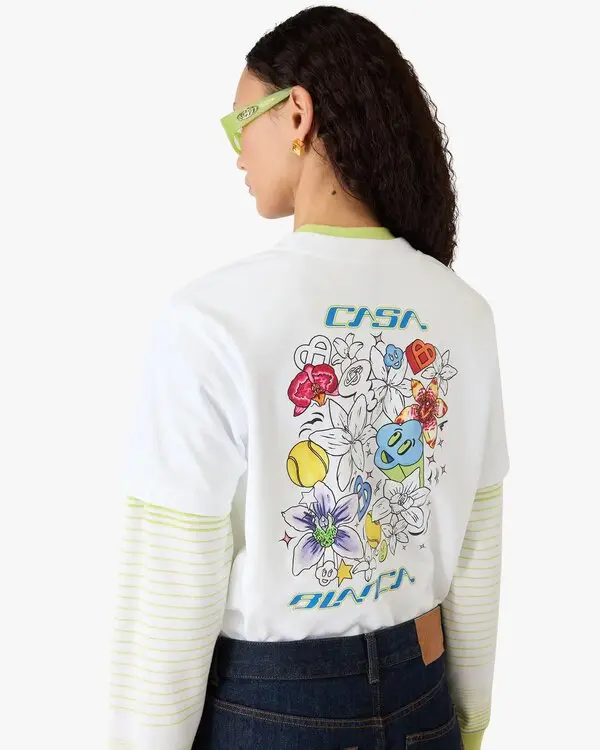 Casablanca Graffiti Short Sleeve T-shirt - White
