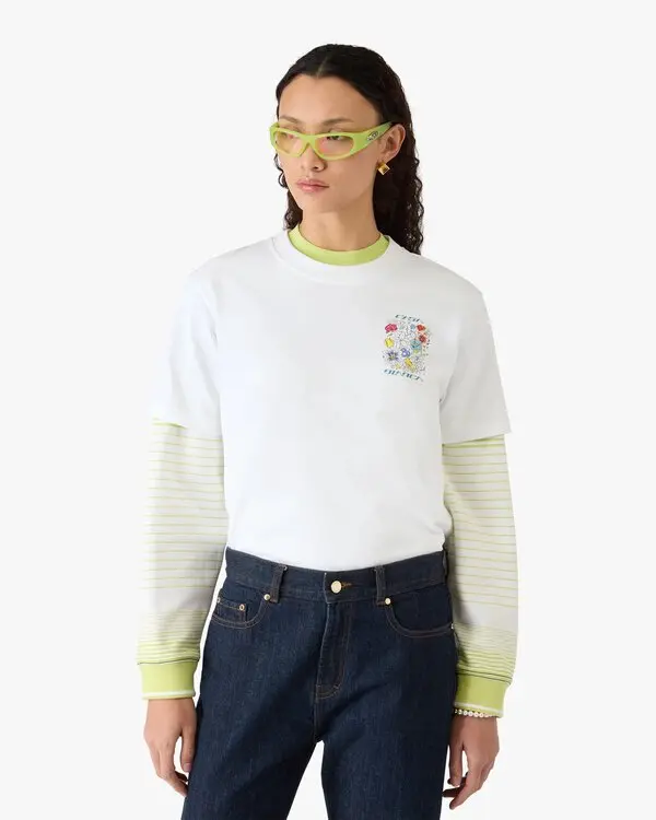 Casablanca Graffiti Short Sleeve T-shirt - White