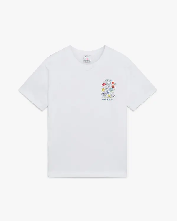 Casablanca Graffiti Short Sleeve T-shirt - White