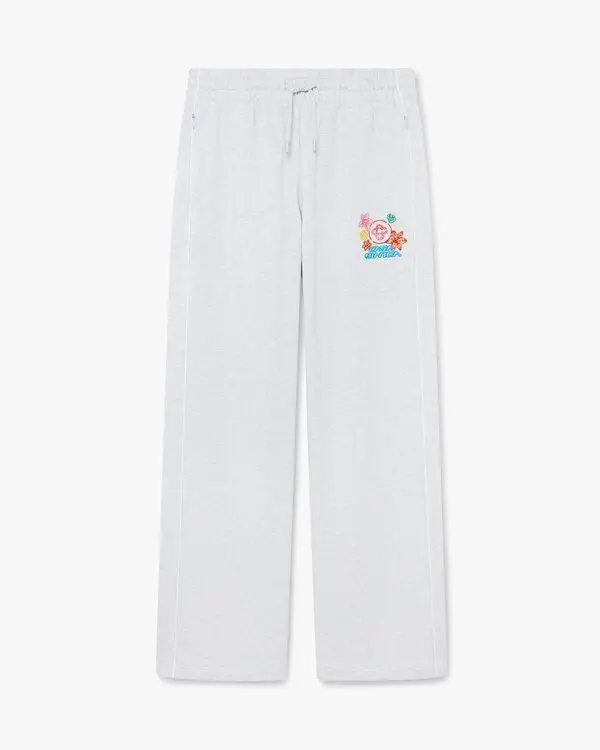 Casablanca Embroidered Cropped Sweatpants - Multicolor