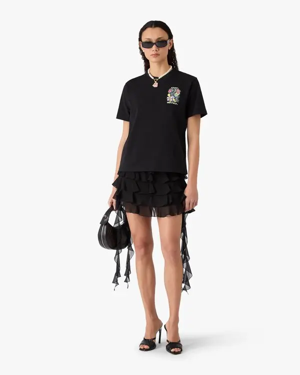 Casablanca Graffiti Short Sleeve T-shirt - Black