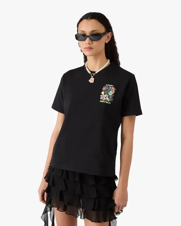 Casablanca Graffiti Short Sleeve T-shirt - Black