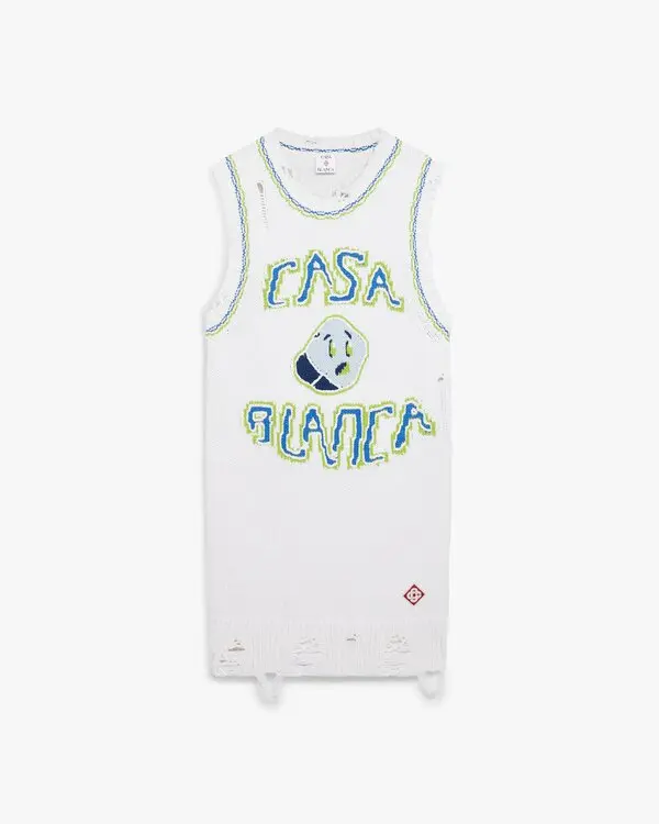 Casablanca Hand-knitted Mini Tank Dress