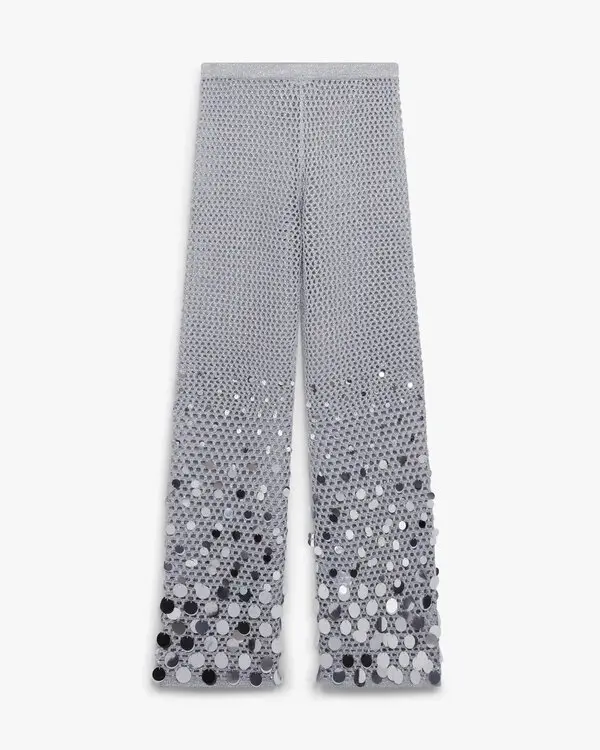 Casablanca Crochet Mirror Trousers