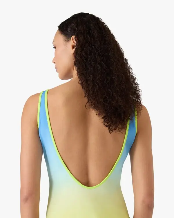Casablanca Printed One-piece Swimsuit - Yellow