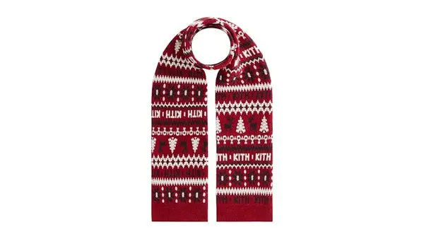 Kith Mas Fair Isle Knit Scarf - Allure