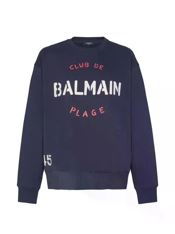 Balmain Crew-neck Sweatshirt With Logo Detail
