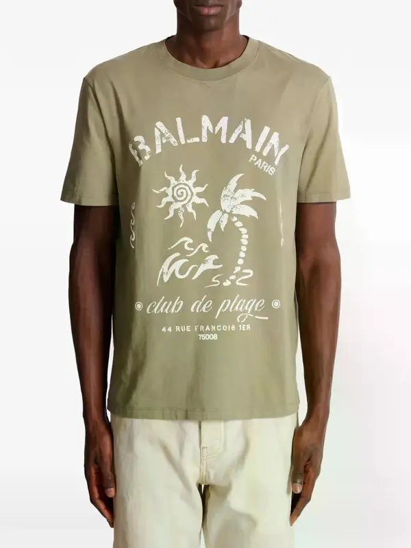 Balmain Short-sleeve Crew-neck T-shirt