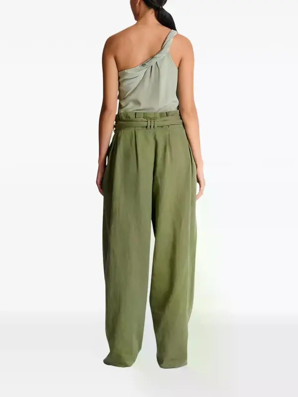 Balmain Self-tie High-waisted Trousers