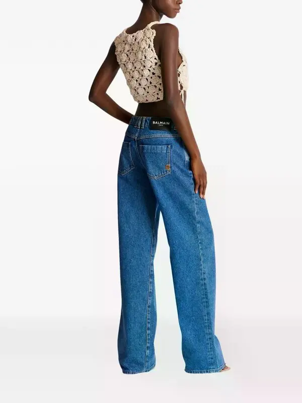 Balmain Tie-detail Top - Neutrals