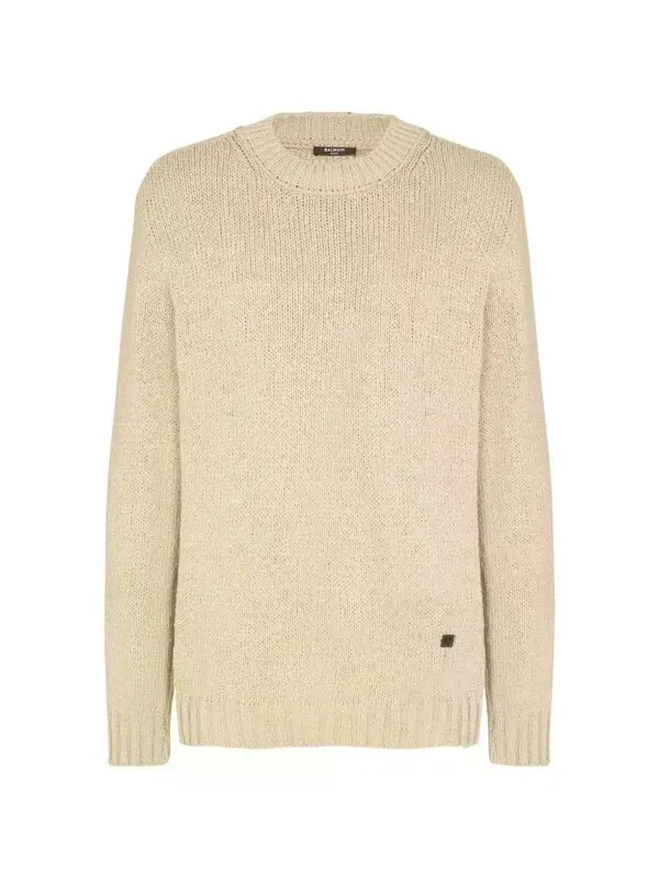 Balmain Crew-neck Sweater - Neutrals