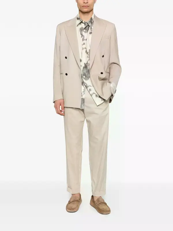 MANUEL RITZ Belt-loop Pleated Trousers