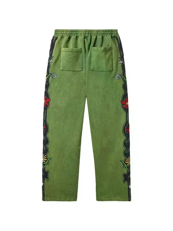 VALE FOREVER Garden Floral Track Pants - Green