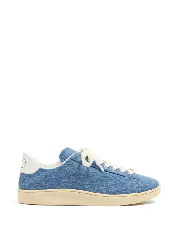 Valentino Garavani Royco Denim Lace-up Sneakers - Blue