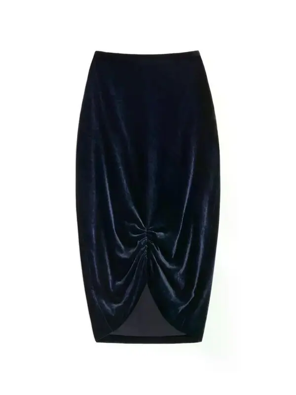 Valentino Garavani Velvet Skirt - Blue
