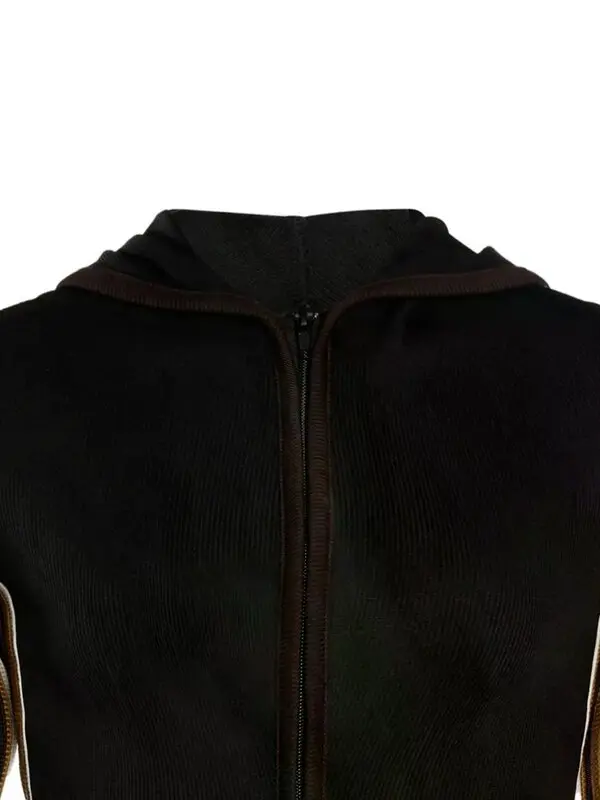 Christopher Esber Ribbed Zip-up Hoodie