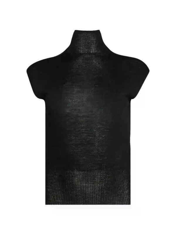 Rick Owens Turtleneck Knitted Vest