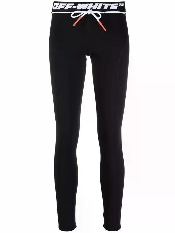Off-White Logo-tape Performance Leggings