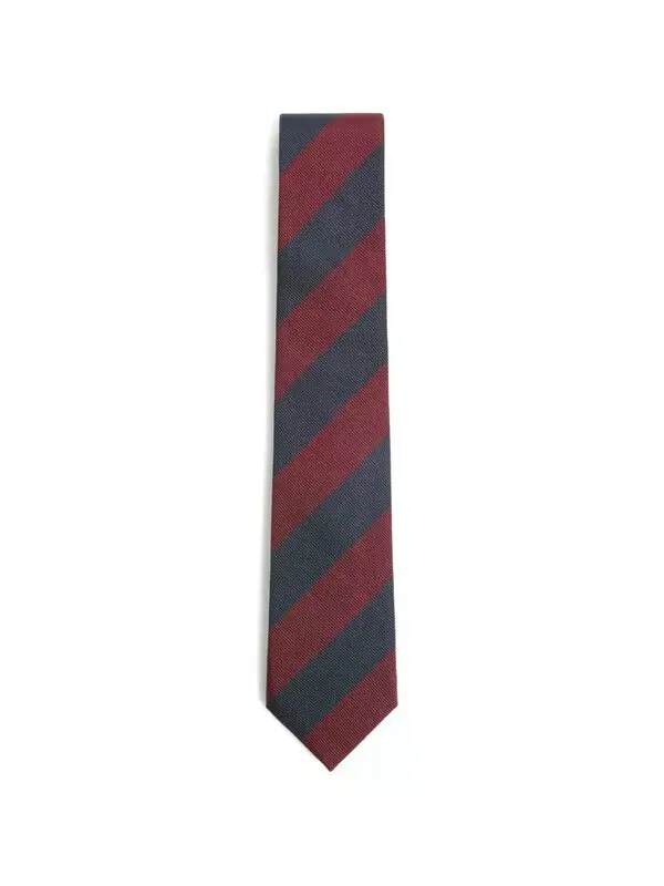 Valentino Garavani Silk Regimental Jacquard Neck Tie - Blue