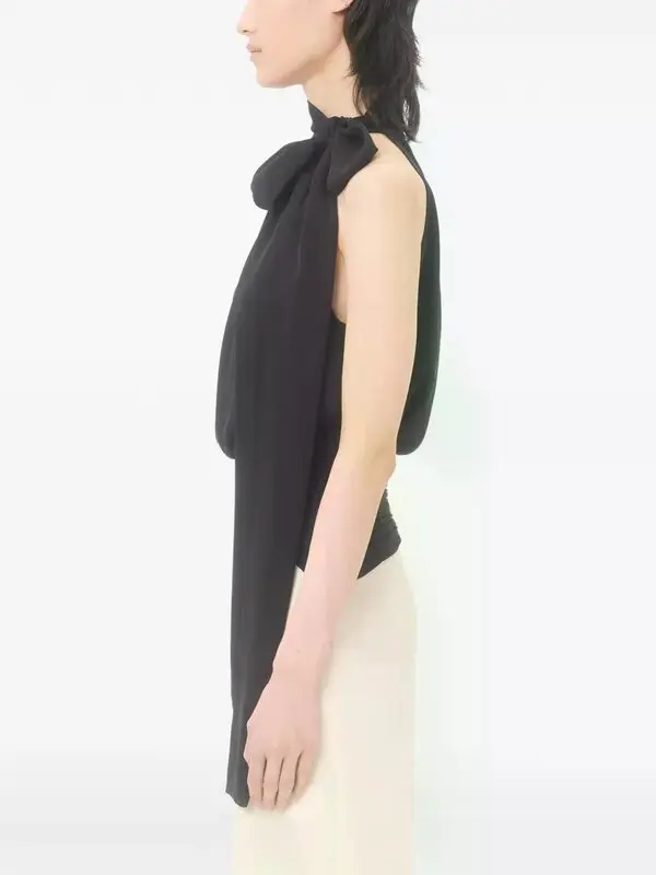 Valentino Garavani Silk Crepe Blouse With Bow Detail
