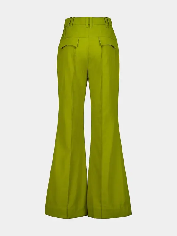 Zimmermann Luna Wool Flare Trousers