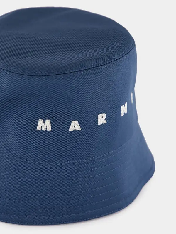 Marni Gabardine Bucket Hat - Blue