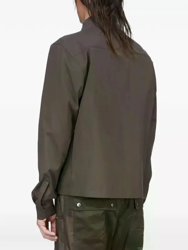 Rick Owens Buttoned Funnel-neck Jacket