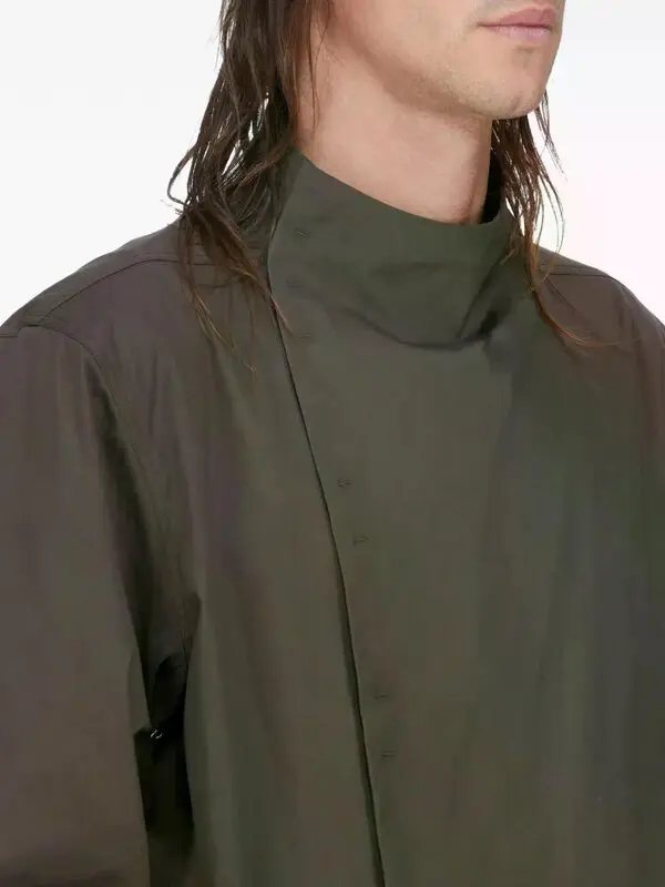 Rick Owens Buttoned Funnel-neck Jacket