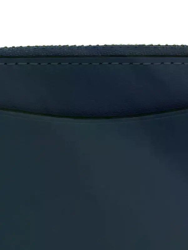 COACH New York Zip Leather Card Case - Blue