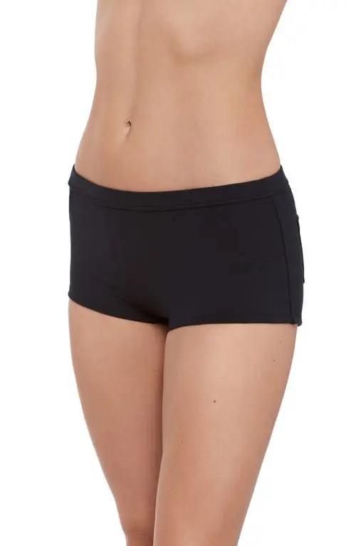 Steve Madden Hip Hugger Shorty Swim Shorts