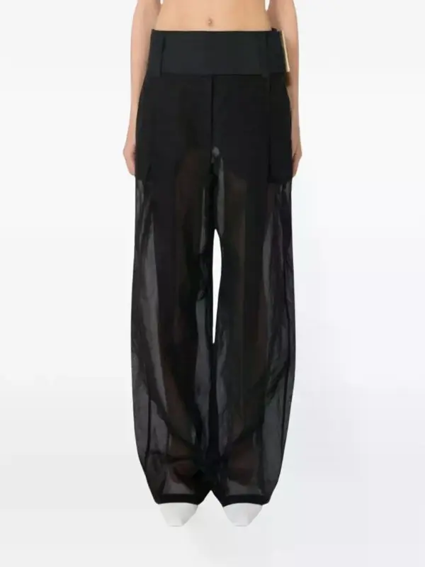 Sportmax Panel-detail Trousers - Black