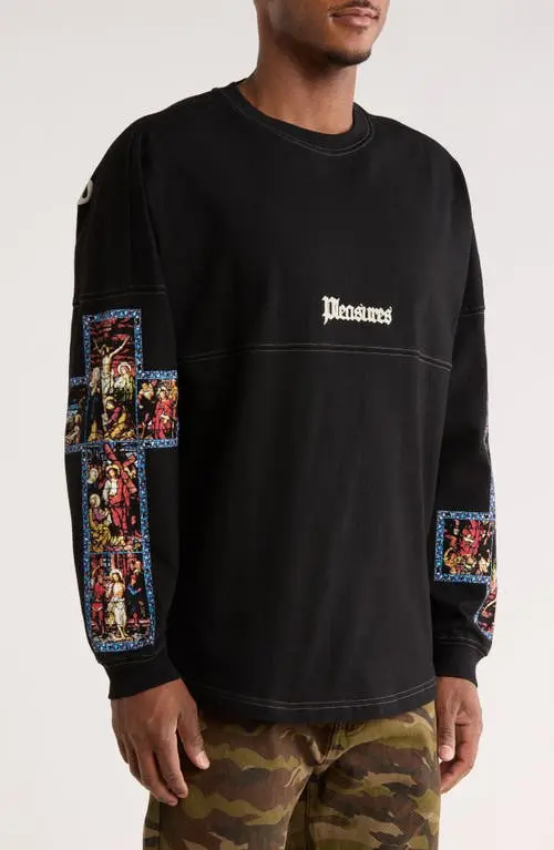 PLEASURES Blasphemy Long Sleeve Graphic T-shirt