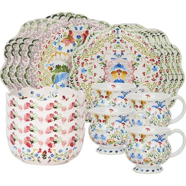 JULISKA Sofia 16-piece Dinnerware Set - White Multi